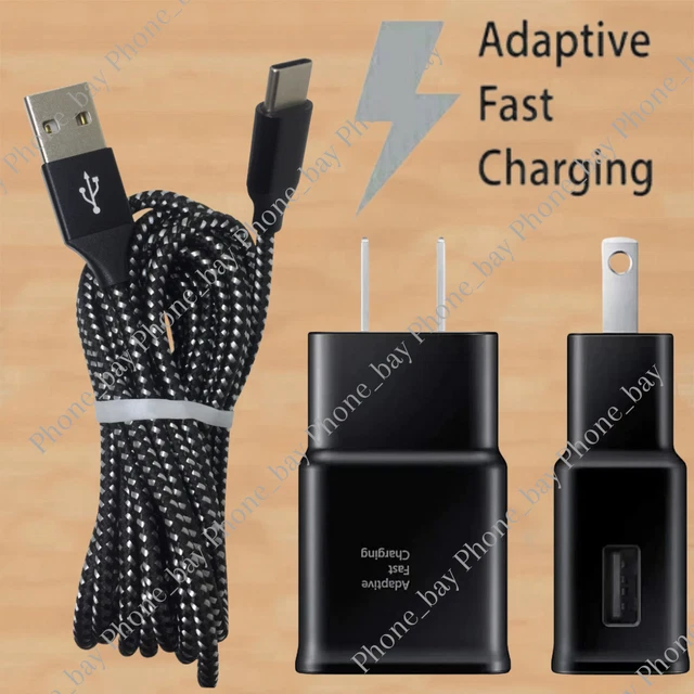 USB FAST CHARGER Wall Power Adapter 10Ft Long Type C Cable For Samsung ...