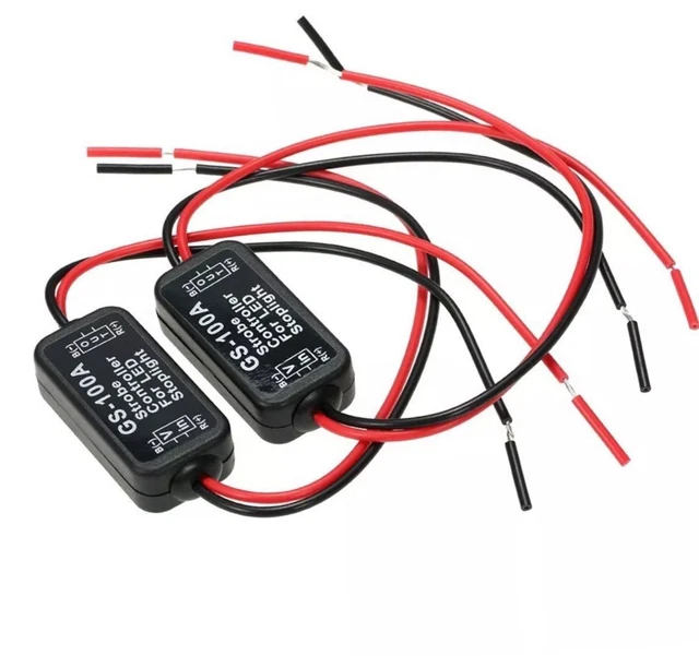 2X GS-100A FLASH Strobe Controller Box Flasher Module LED Brake Tail Stop Light £7.91 - PicClick UK