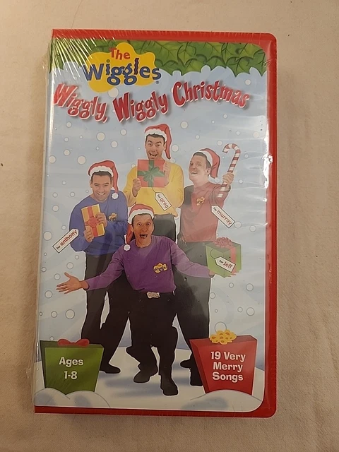 THE WIGGLES: WIGGLY Wiggly Christmas VHS 2000 Clamshell Cartoon New ...