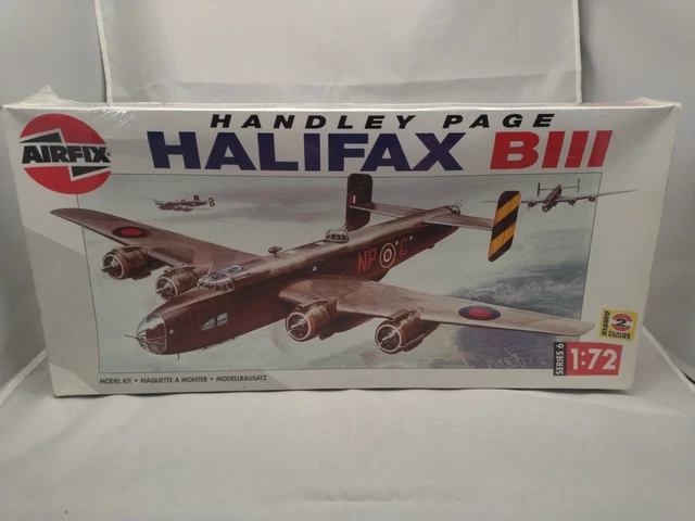 AIRFIX VINTAGE Handley Page Halifax 1/72 Scale Aircraft Model Kit New ...