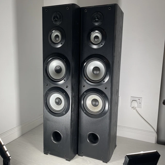 SONY SS-F6000P FLOOR Standing Vintage Hifi Speakers 180W x2 8ohms Black ...