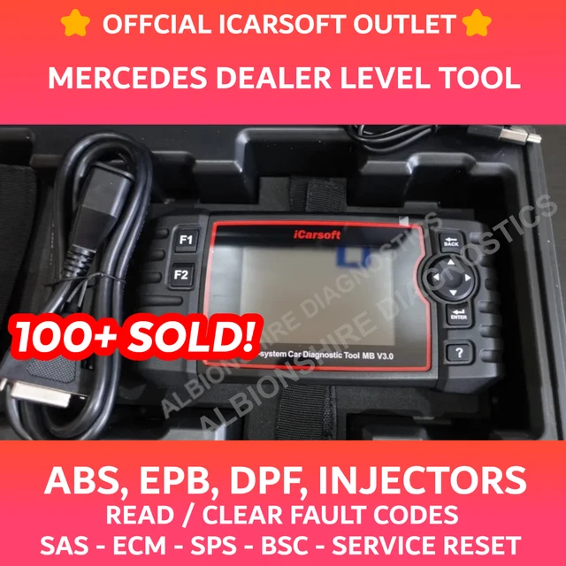 ICARSOFT MB V3.0 OBD2 Diagnostic Tool Scanner All System for Mercedes ...