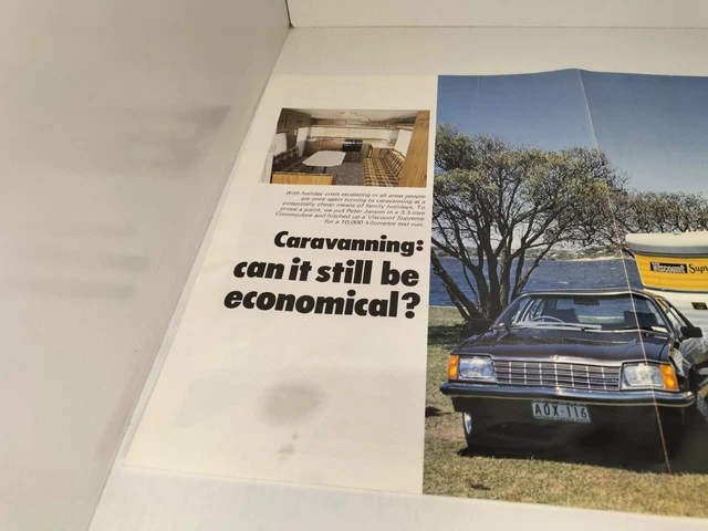 HOLDEN COMMODORE SL Viscount Caravan Vintage Magazine Article 1980 $23. ...
