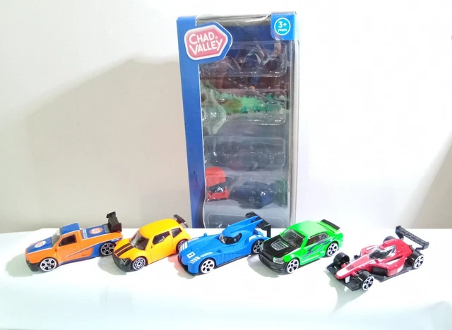 CHAD VALLEY AUTO City Diecast Set - 5 X Racing Style Vehicles - Boxed £ ...