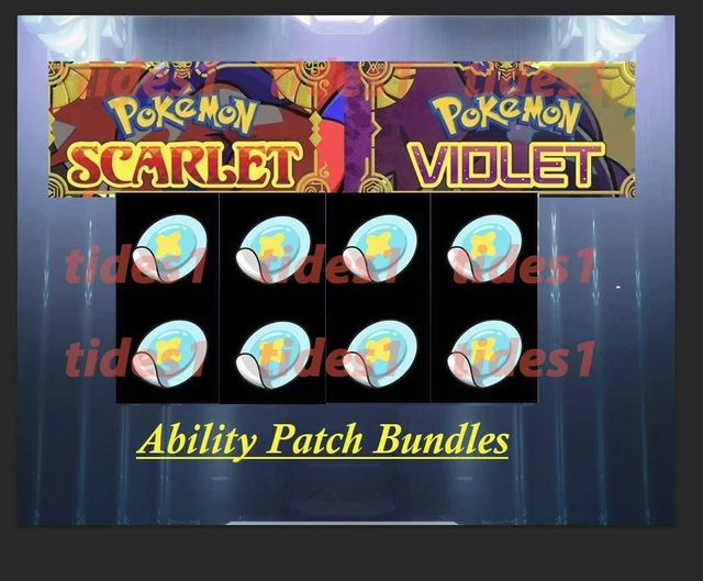 POKÉMON ÉCARLATE ET VIOLETTE ~ Patch de compétences ~ Paquet de patchs de compétences Pokémon ...