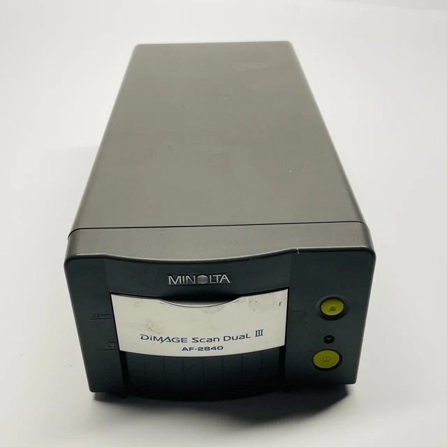KONICA MINOLTA DIMAGE Scan Dual III AF-2840 Slide & Film Scanner (No ...
