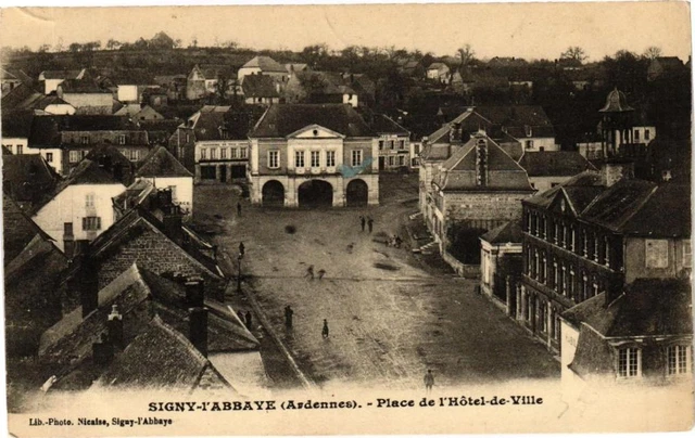 CPA SIGNY-L'ABBAYE - Place de l'Hotel de Ville (241060) EUR 7,99 ...