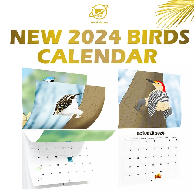 NEW 2024 EXTREMELY Accurate Bird With Leg Wall Calendar New Year Gift ...