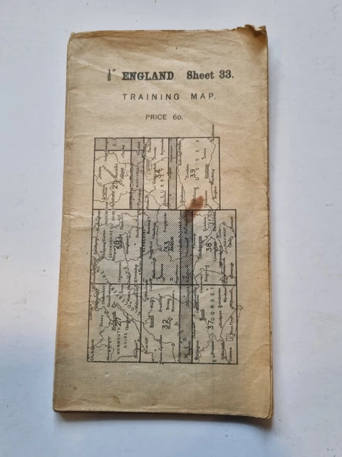 ENGLAND SHEET 33 Training Map Salisbury Winchester And Reading Vintage ...