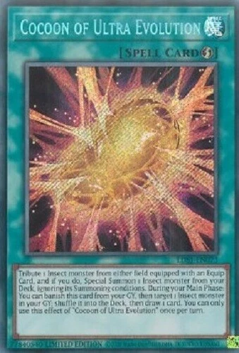 COCOON OF ULTRA Evolution LDS1-EN073 Limited Edition secret rare Yugioh ...