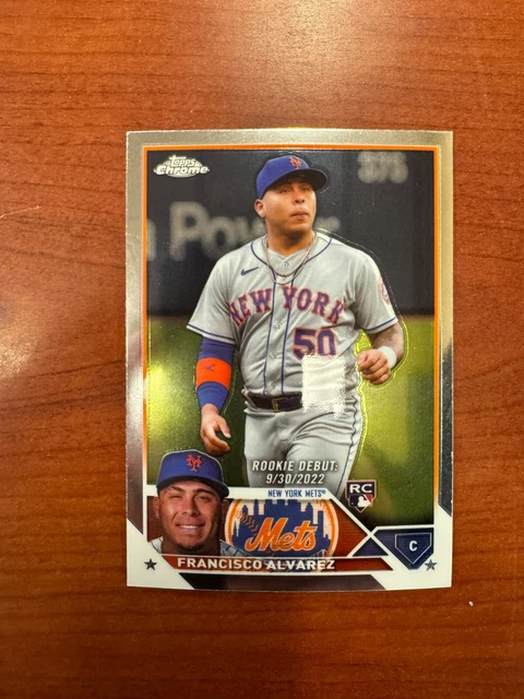 MISE À JOUR chrome Francisco Alvarez RC 2023 Topps RC Debut usc103 NY Mets recrue EUR 1,10 ...