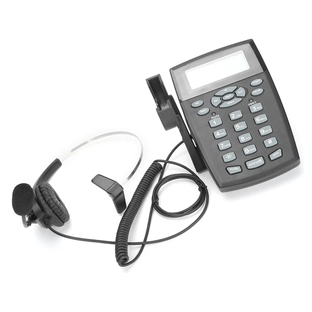 HT810 CALL CENTER Wired Telephone With Omnidirectional Headset Telephone With He £26.90 ...