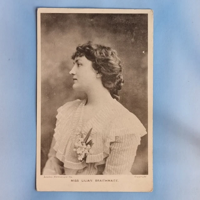 EDWARDIAN ACTRESS POSTCARD 1904 Miss Lillian Braithwaite Dame Worked With Coward £5.95 - PicClick UK