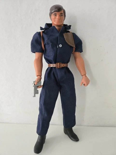 MATTEL BIG JIM Figur Agent mit blauem Overall, selten EUR 59,99 ...