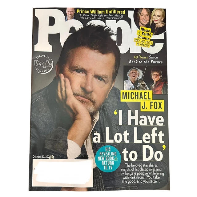 PEOPLE MAGAZINE OCTOBER 20 2025 Michael J Fox I Have a Lot Left to Do ...