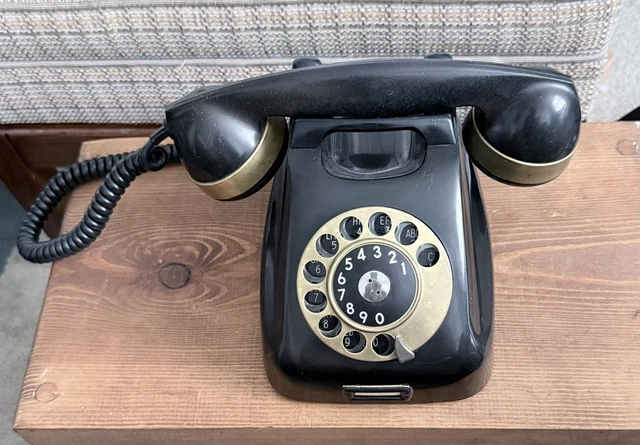 VINTAGE BAKELITE DIAL Telephone which was ‘converted’ . £99.50 ...