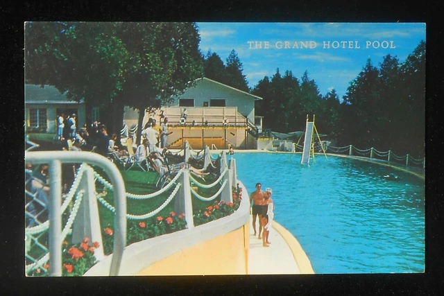 1960S THE GRAND Hotel Pool Esther Williams Mackinac Island MI Mackinac ...