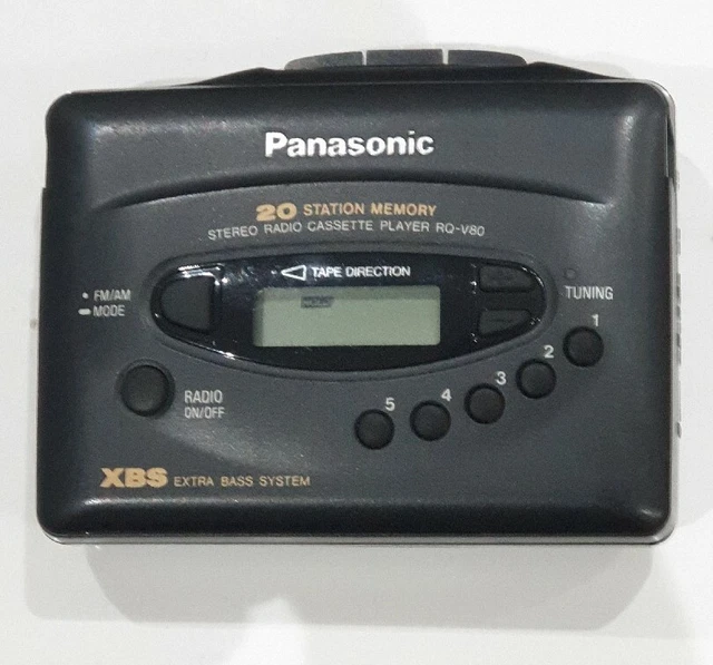 PANASONIC RQ-V80 WALKMAN Radio Cassette Player Working With Case £28.99 ...