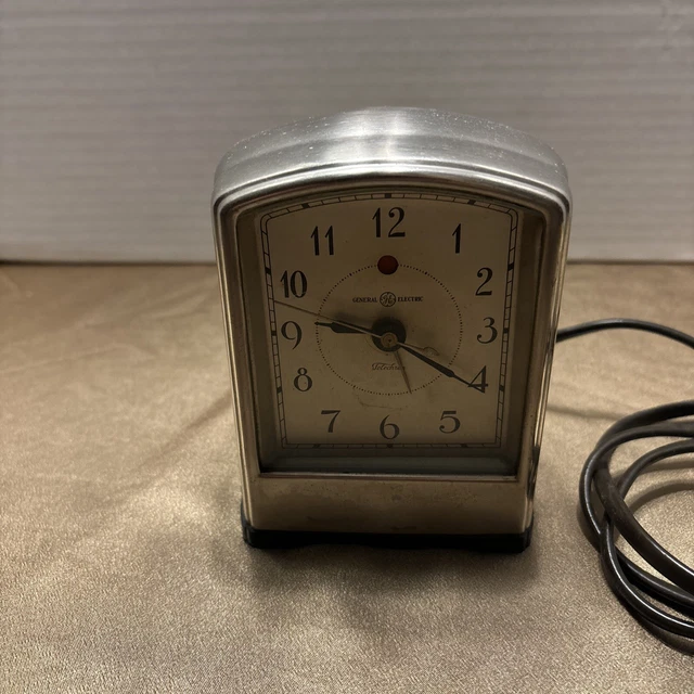 VINTAGE GENERAL ELECTRIC Telechron Model #AB-716 Clock Works $75.00 ...