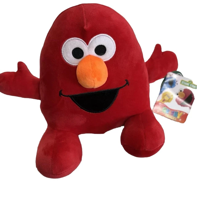 SESAME STREET SQUASHY Podgies Soft 8" Elmo NEUF Peluche Enfant TV ...