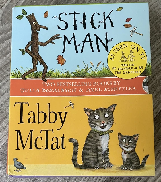 JULIA DONALDSON AXEL Scheffler Stick Man and Tabby McTat Board Books ...