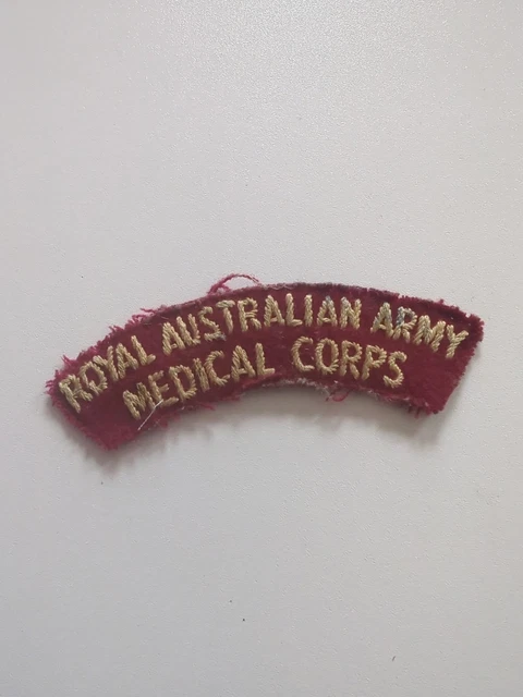 ORIGINAL VINTAGE ROYAL Australian Army Medical Corps Vietnam War Patch ...