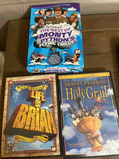 LOT (3) MONTY Python DVD's- Holy Grail-Flying Circus-Life Of Brian $51. ...