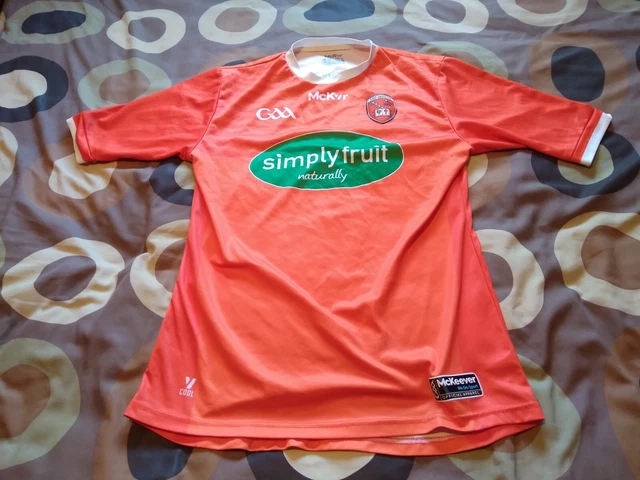 OFFICIAL ARMAGH GAA Gaelic Football Shirt -Jersey Large Man Tight ...
