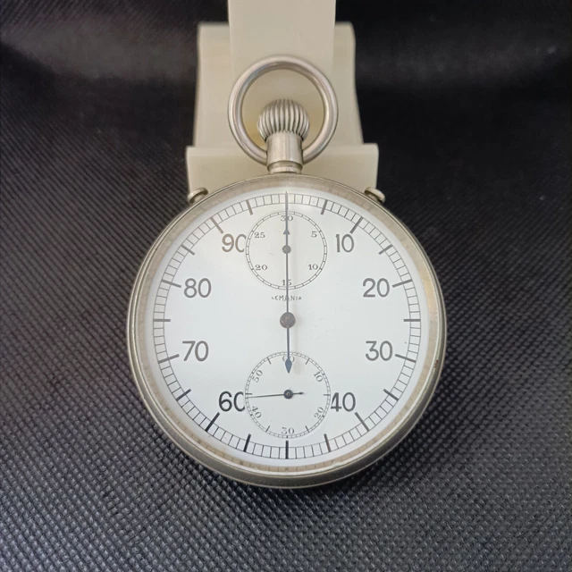 LEMANIA SEKUNDEN SPLIT Chronograph alte antike Rattrapante Stoppuhr Cir ...