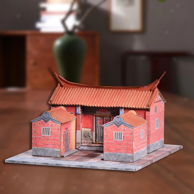 MINIATURE DIY HOUSE Kits Chinese Ancient Mansion for Children Birthday ...