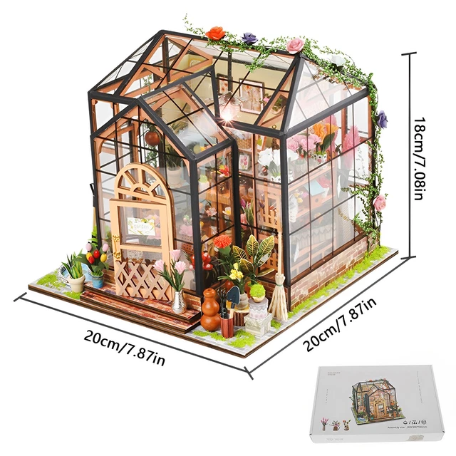 FOR ROLIFE LED Cathy’s Flower House DIY Miniature Dollhouse Teens/ Best ...