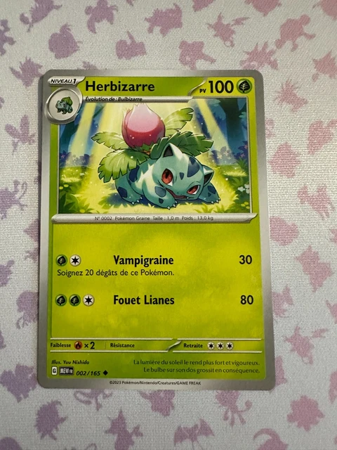 HERBIZARRE POKÉMON 151 FR écarlate et violet carte presque neuf EUR 5 ...