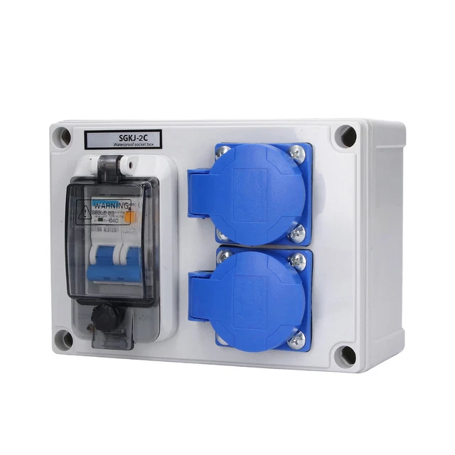 WALL SOCKET ABS Shell 200-250V Waterproof Power Outlet With 230V 40A 1P ...