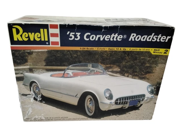 REVELL '53 CORVETTE Roadster 1:24 Scale Model Kit 81-2164 $15.00 ...