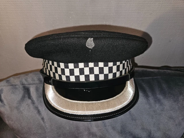 VINTAGE POLICE OFFICER'S Cap, Size 59 £12.00 - PicClick UK