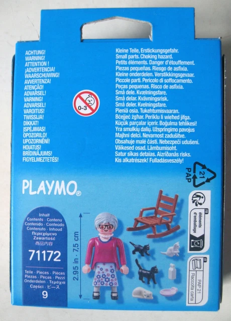 PLAYMOBIL CITY LIFE Réf 70172 - Grand Mère et ses chats - NEUF EUR 6,50 - PicClick FR