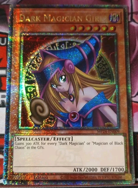 YU-GI-OH! DARK MAGICIAN Girl MP24-EN009 Quarter Century Secret Rare EUR 10,00 - PicClick FR