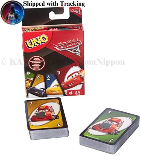 MATTEL UNO DISNEY Pixar Cars Edition Card Game Japan Ver. for 2-10 ...