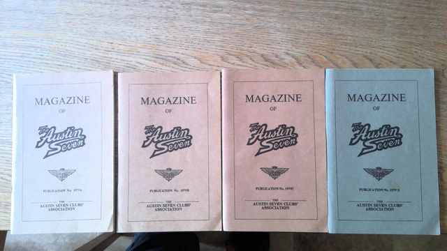AUSTIN 7 MAGAZINE - 1979 (A, B, C & D Issues) £10.78 - PicClick UK