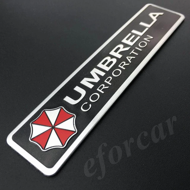 RESIDENT EVIL UMBRELLA Corporation Metal 3D Car Badge Emblem Sticker ...