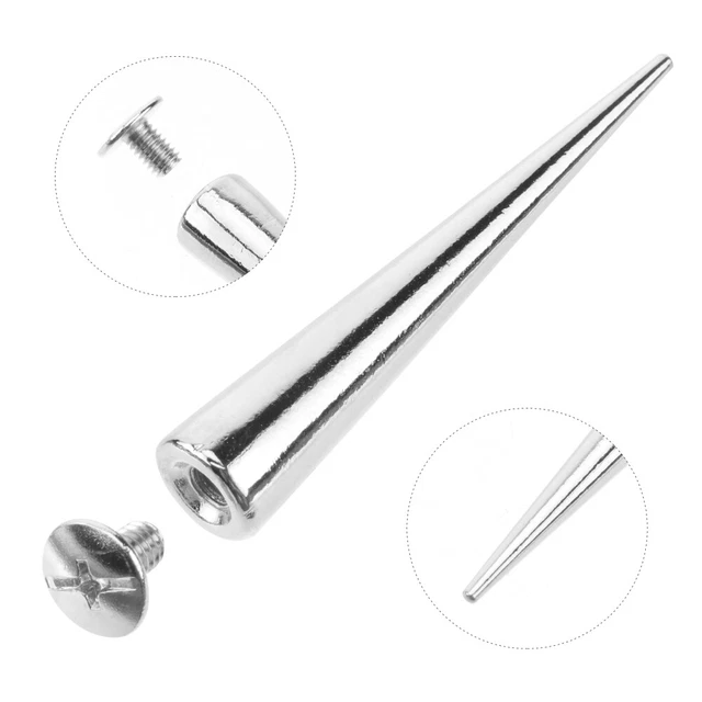 10 PCS POINTES Vissées De Cône Punk Goujons À Étalon Rivets Punks ...