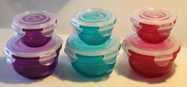 6 LOCK UND Lock LocknLock Vorratsdosen rund SET -FARB MIX- 100 ml - 250 ...