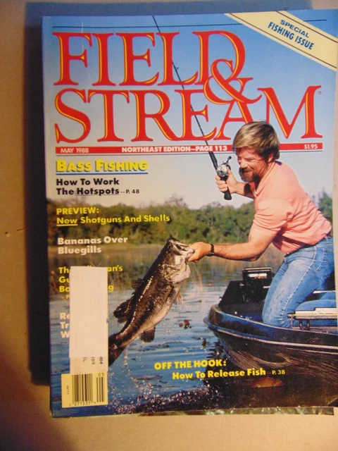 FIELD & STREAM Magazine May 1988 Bass Fishing £4.47 - PicClick UK