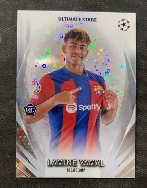 2023-24 TOPPS UEFA Chrome Lamine Yamal #USC-16 recrue Ultimate Stage RC ...