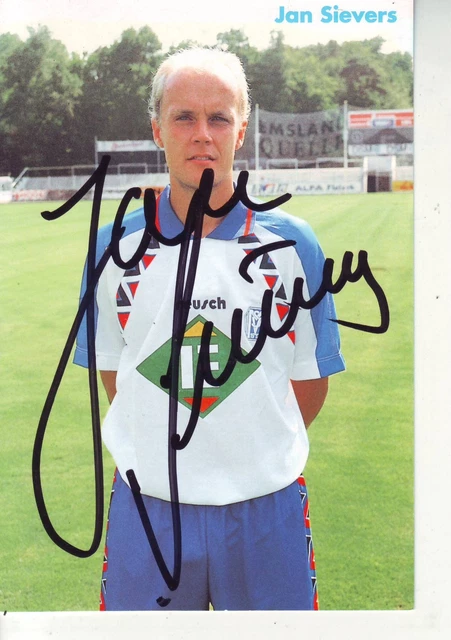 FOOTBALL CARTE JOUEUR JAN SIEVERS équipe SV MEPPEN signée EUR 2,99 ...