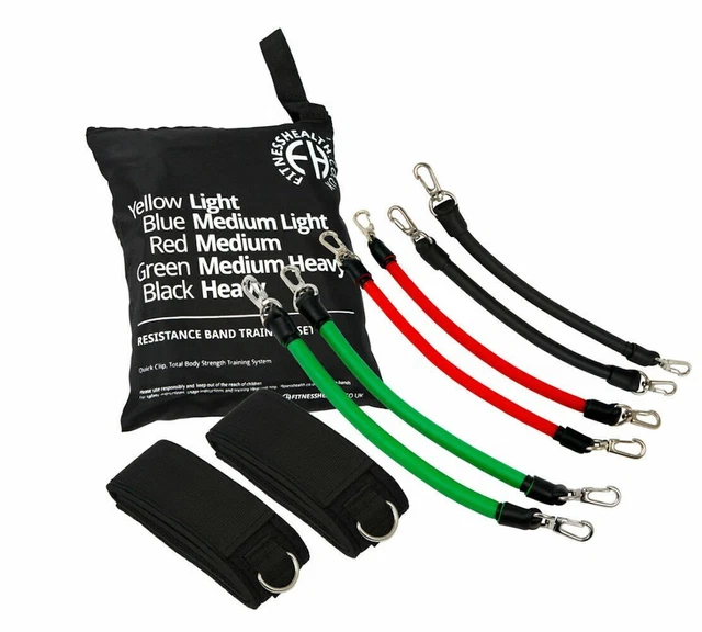 RESISTANCE BANDS EXERCISE Kinetic Leg Band Plyometrics Glute Workout ...