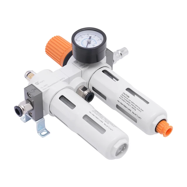 AIR PRESSOR OIL Water Separator Regulator Pressure Gauge f/ Tire ...