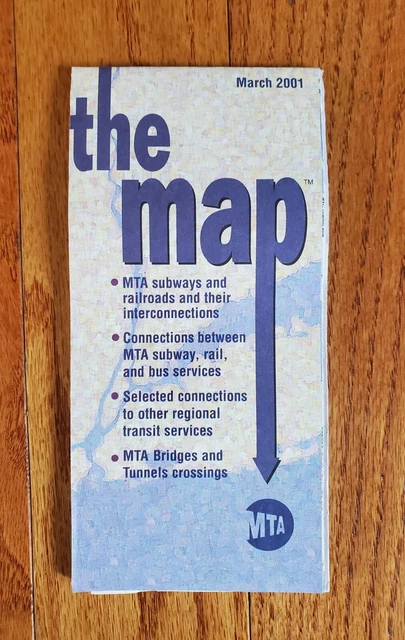 MAY 2000 THE Map - Nyc Subway Bus Map Mta Nycta Railroad Bridges ...