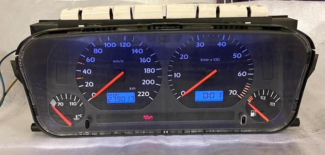 ORIGINAL VW GOLF 3 4 convertible speedometer instrument cluster blue ...
