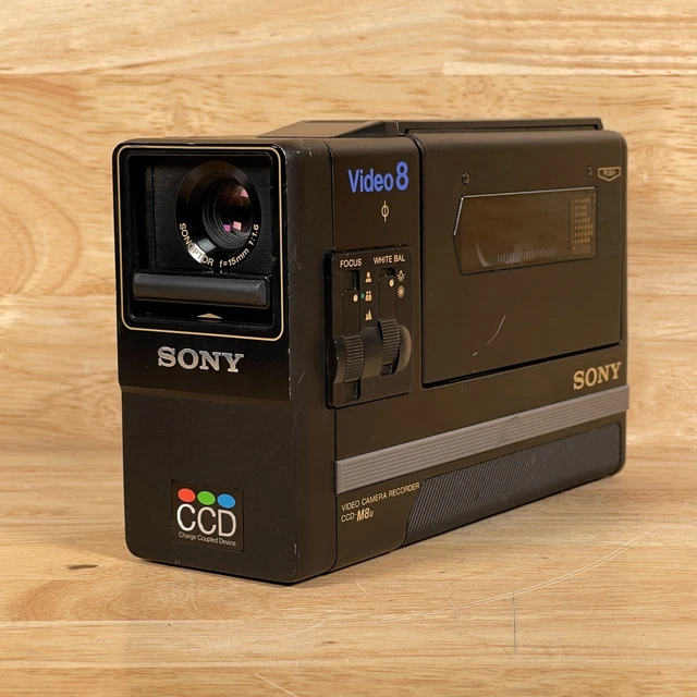 VINTAGE SONY VIDEO 8 Handycam CCD-M8U Black 8mm Video Camera Recorder ...